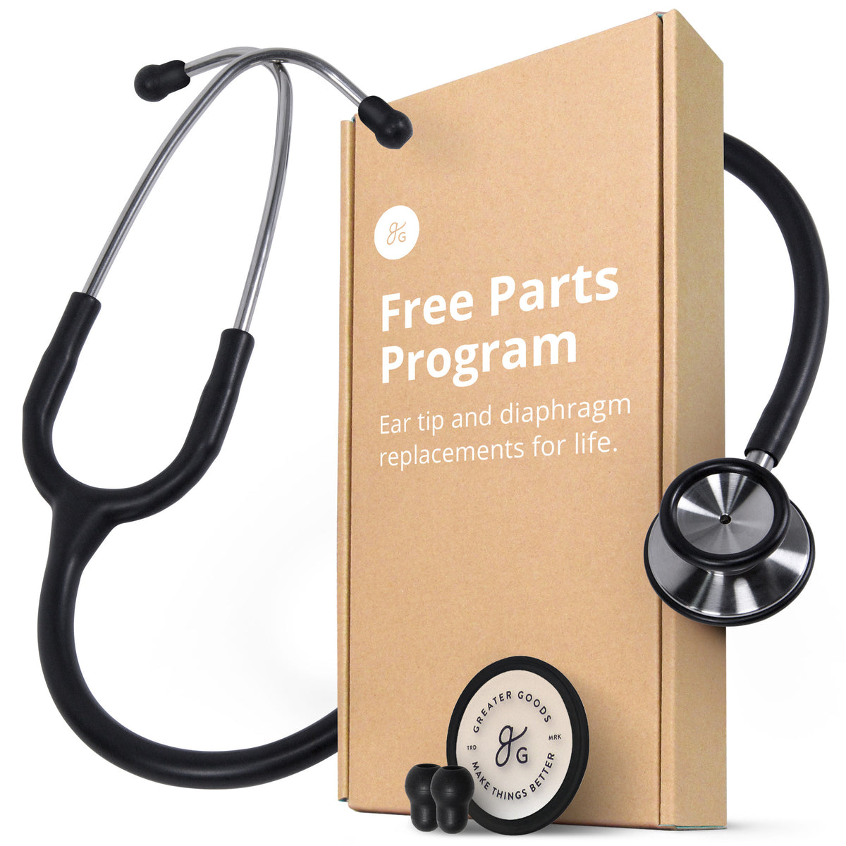 Classic Design Dual-Head Stethoscope (Black)